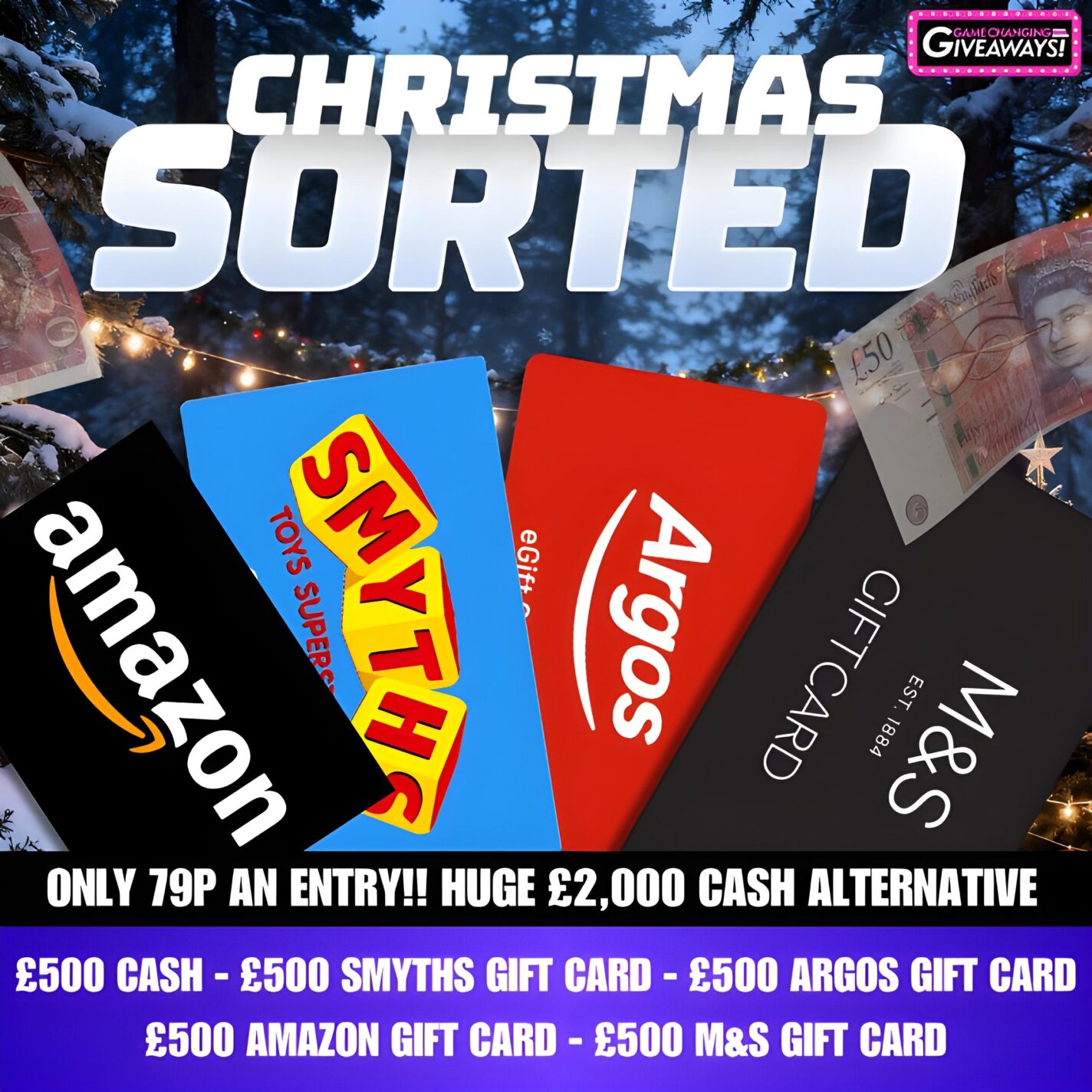Christmas Sorted - Gift Card Bundle or £2,000 Cash alt | Game Changing ...